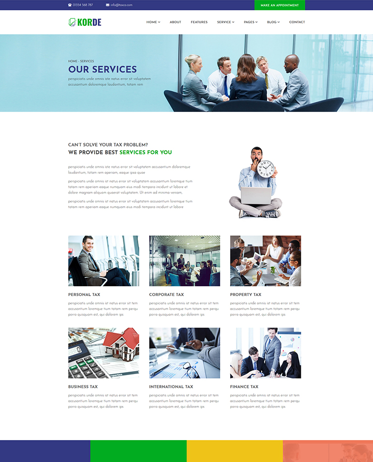 Korde Tax Service Html Template