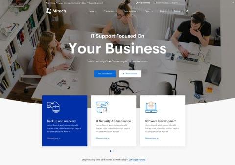 Mitech - Technology IT Solutions HTML Template