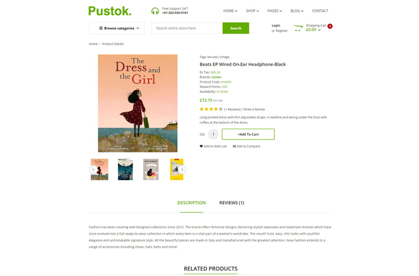 Pustok - Book Store HTML Template